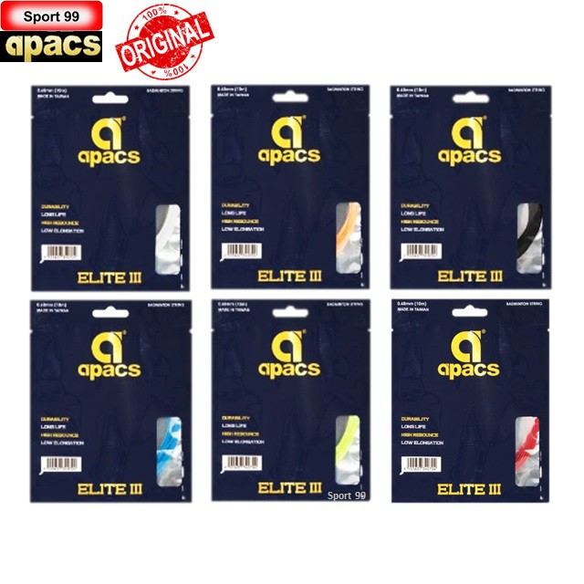 Apacs Elite III Badminton String(1 Pcs) | Shopee Singapore