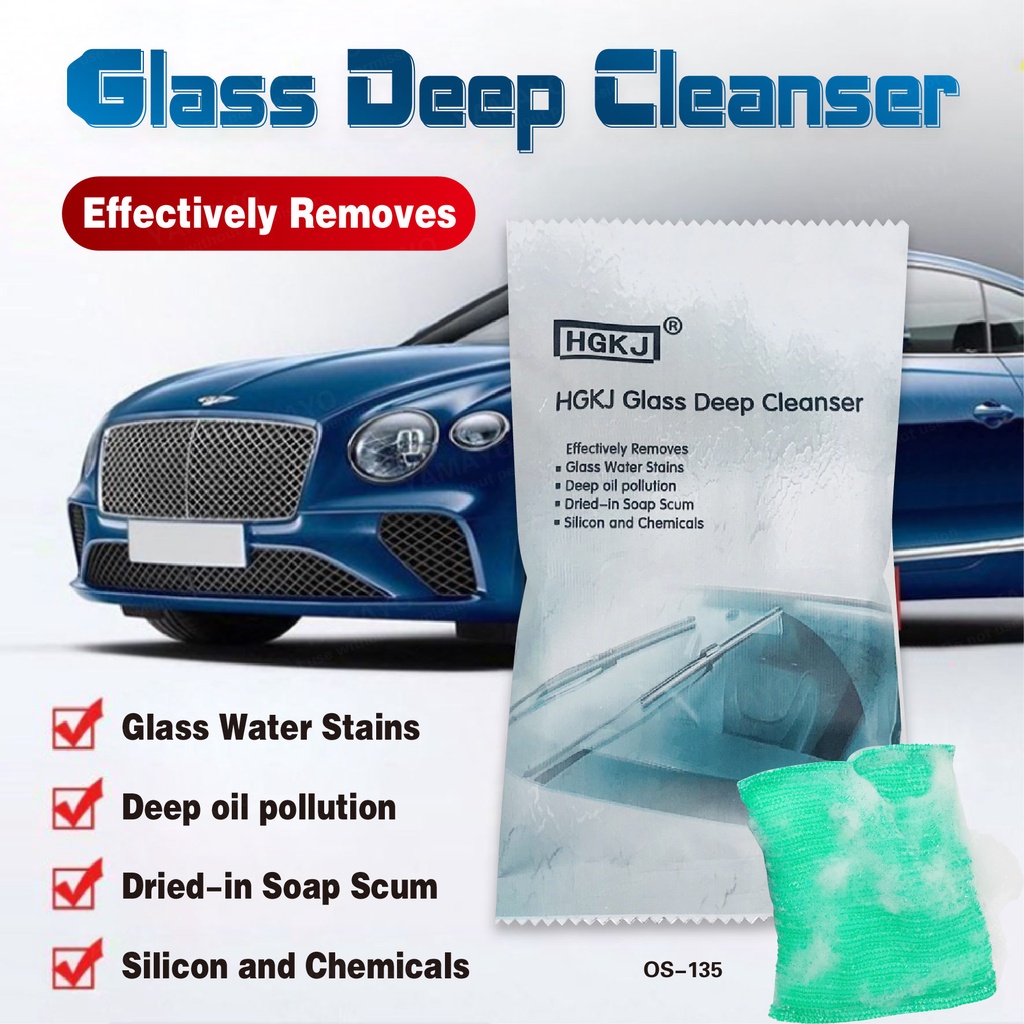 Car Windshield Glass Deep Cleanser Sponge || Remove Scratch Magic ...