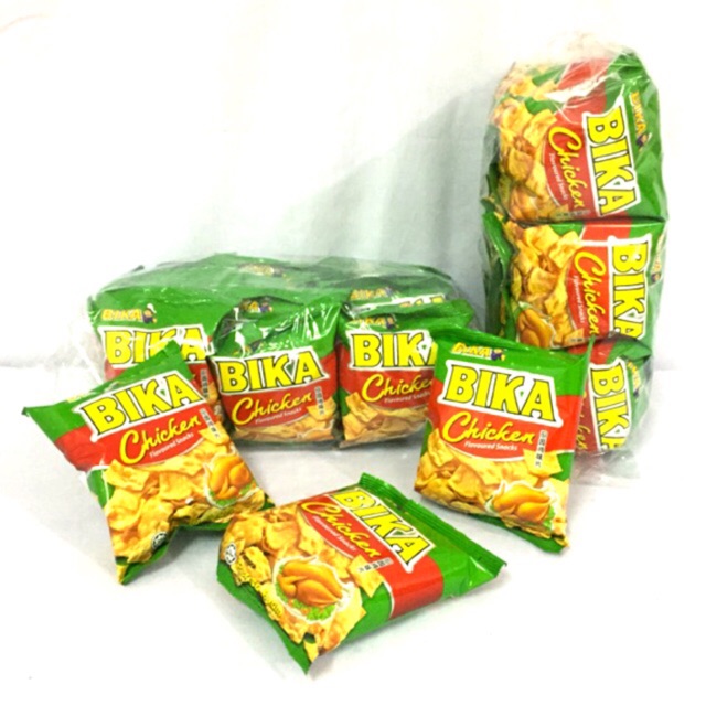 Bika Chicken Crackers 10g x 8 pkt Childhood Snacks Early Snacks Keropok ...