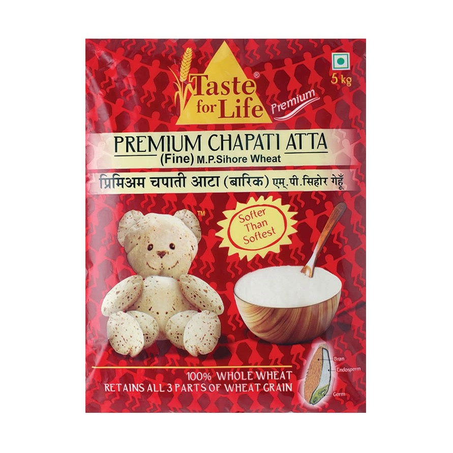 Taste For Life Premium Chapati / Whole Wheat Atta 5 kg | Shopee Singapore