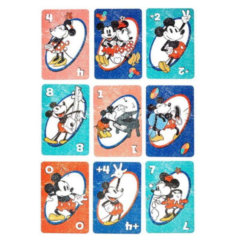 UNO Card Game Mickey Disney + FamilyMart + Mattel official Limited ...
