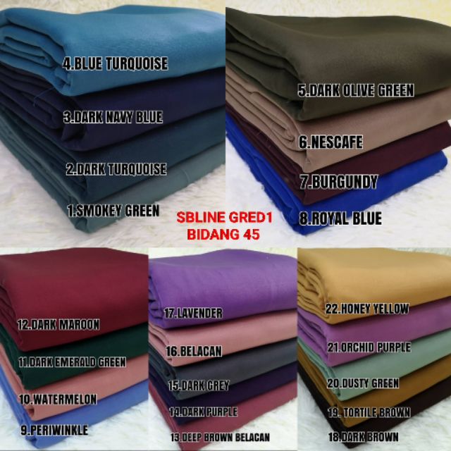 Kain Plain Sbline (0.5MTR RM 3.50) Kain Kosong Kain Plain Kain Pasang ...