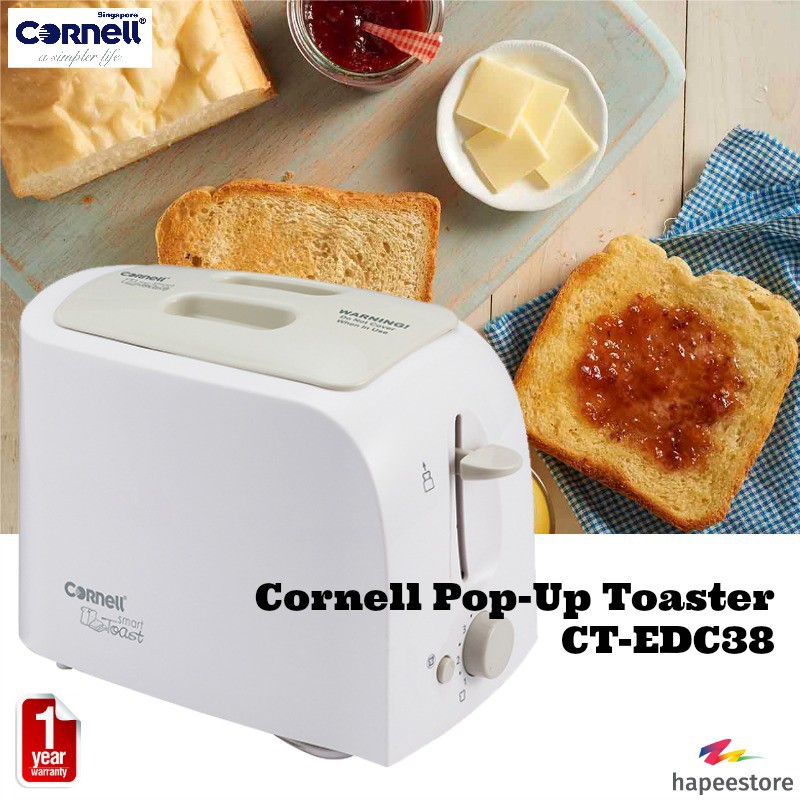 Cornell Pop Up Toaster - CT-EDC38 (1 Year Warranty) | Shopee Singapore