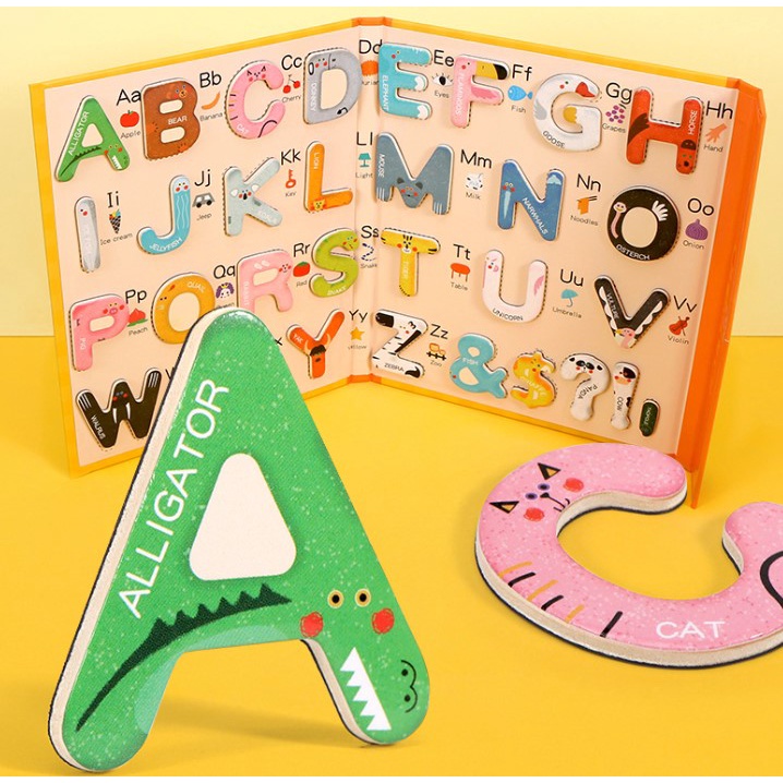 (SG Stock) Magnetic Alphabet Puzzle Book 26 Letters | Shopee Singapore
