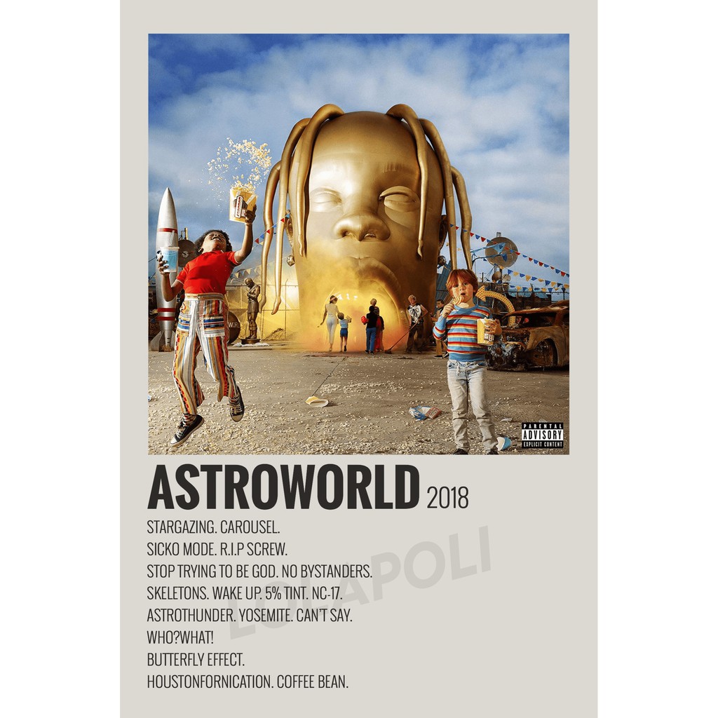 Astroworld Album Cover Poster - Travis Scott | Shopee Singapore