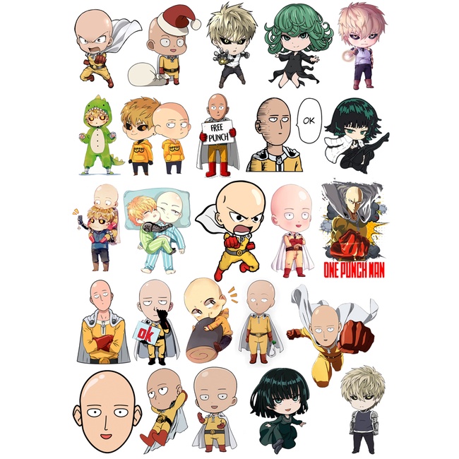 One punch man sticker / one punch man sticker | Shopee Singapore