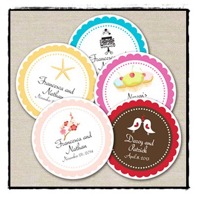 Round stickers / logo stickers / online shop stickers / label stickers ...