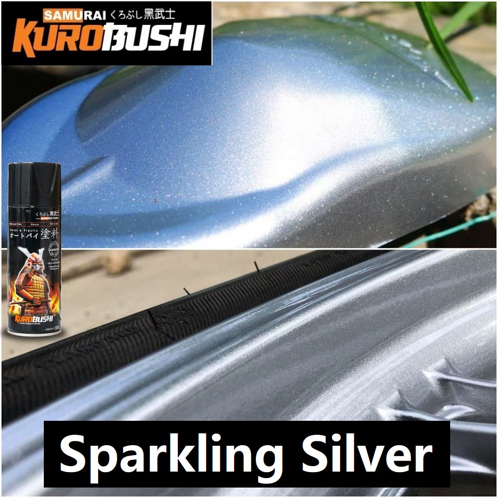 Samurai Paint Metallic Colours Spray Paint 400ml (Sparkling Silver ...