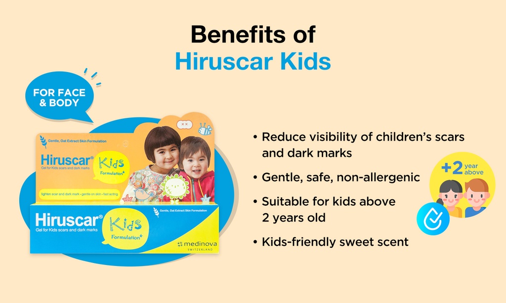 [Hiruscar Official] Hiruscar Kids Gel 20g | Scar Treatment for Kids ...