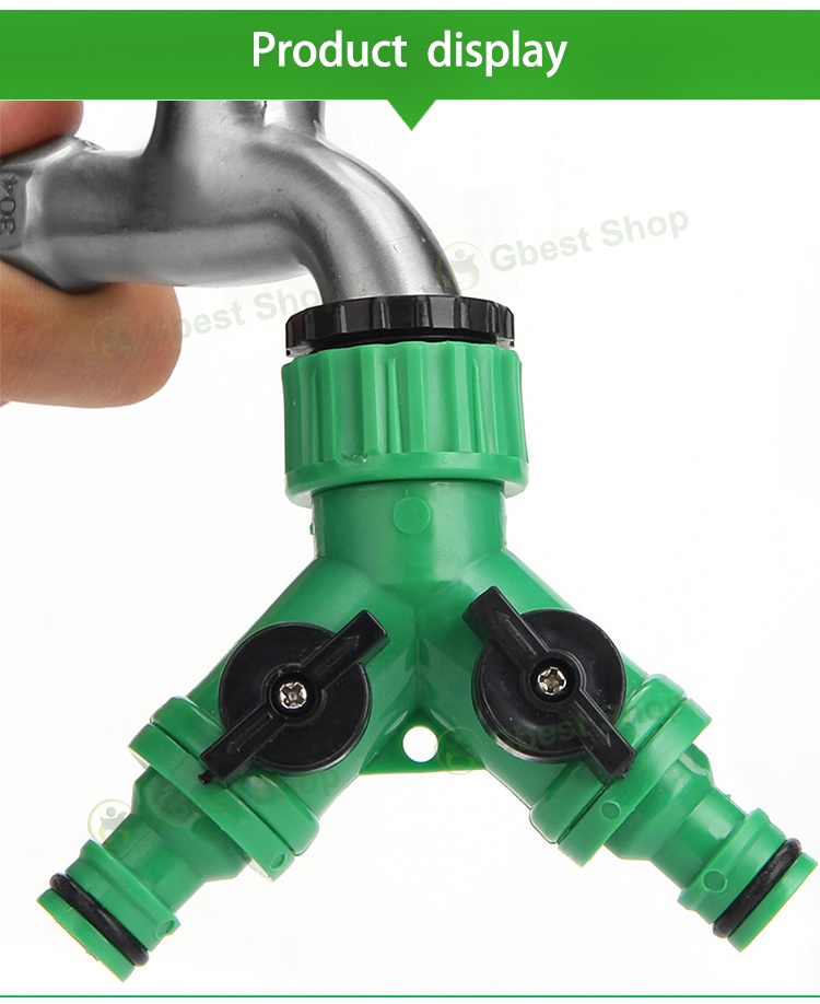 2 Way Connector Y Shape Water Pipe Hose Pipe Splitter Garden ...