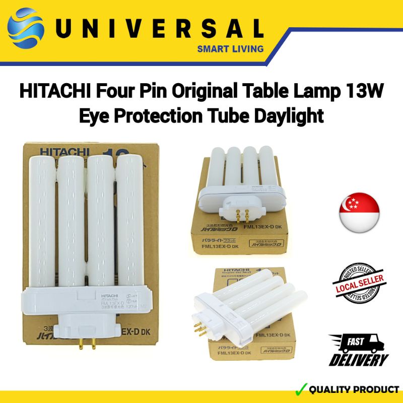 [SG SHOP SELLER] HITACHI 13W Daylight 4 Pin Orginal Eye Protection ...