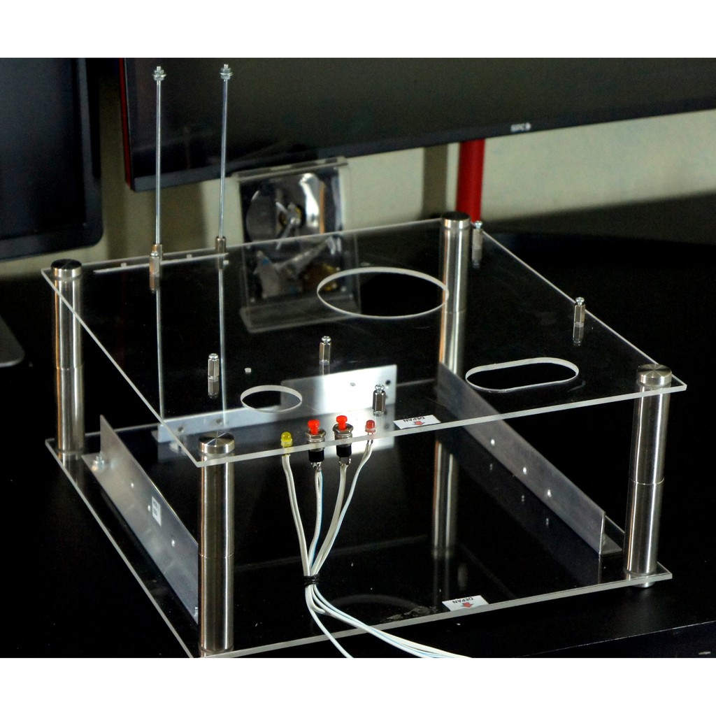 Custom Casing Acrylic mATX PC Open Air Benchmark Acrylic Computer m-ATX ...