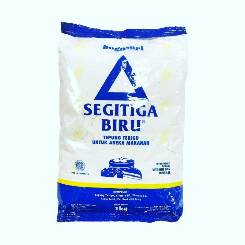 Blue TRIANGLE WHEAT FLOUR PACKAGING 1KG | Shopee Singapore
