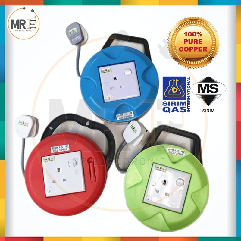 ROUND EXTENSION WIRE ROLLER FULL COPPER 40/0.16 X 3 CORE & 23/0.16 X 3 ...