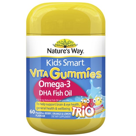 Nature's Way-Kids Smart Vita Gummies Omega 3 DHA Fish Oil Pastilles ...