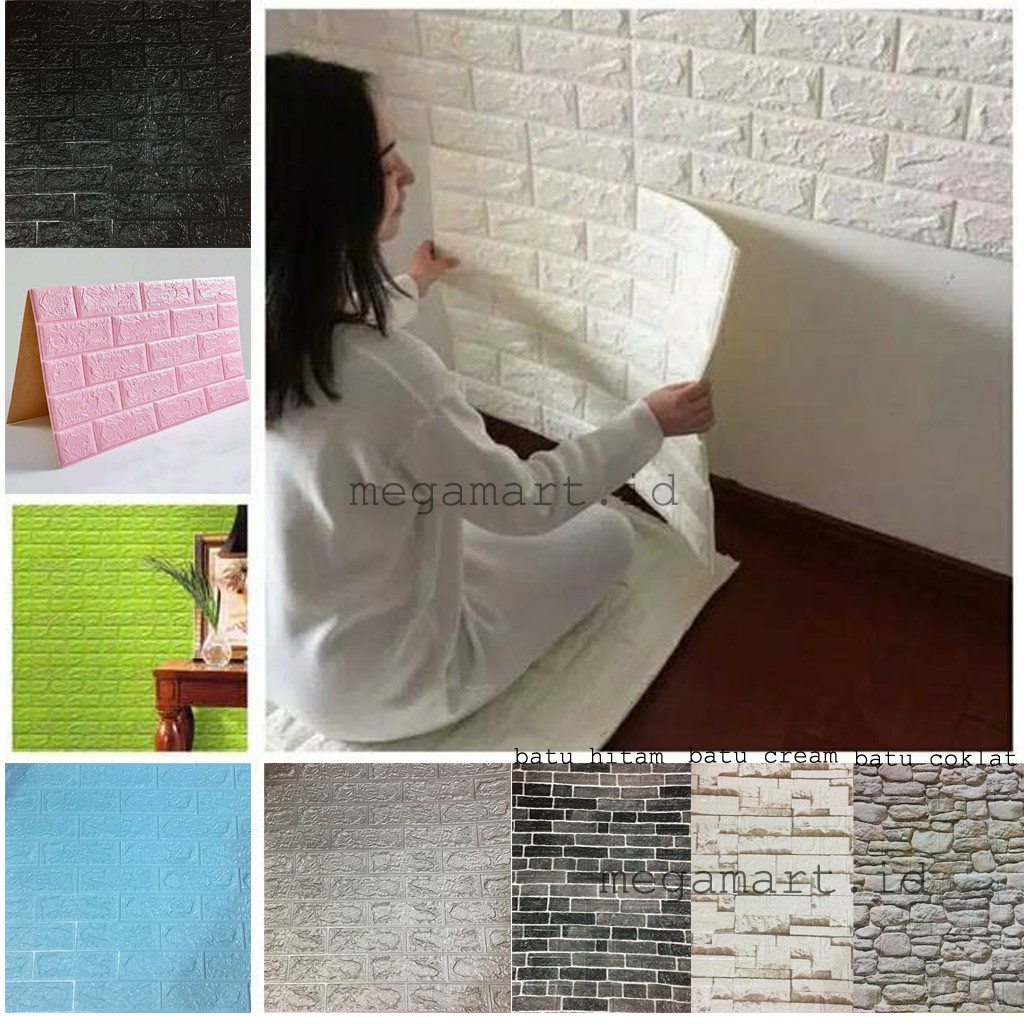 Wall Wallpaper / BRICK MODEL Wallpaper / 3D FOAM Wallpaper / 3D ...