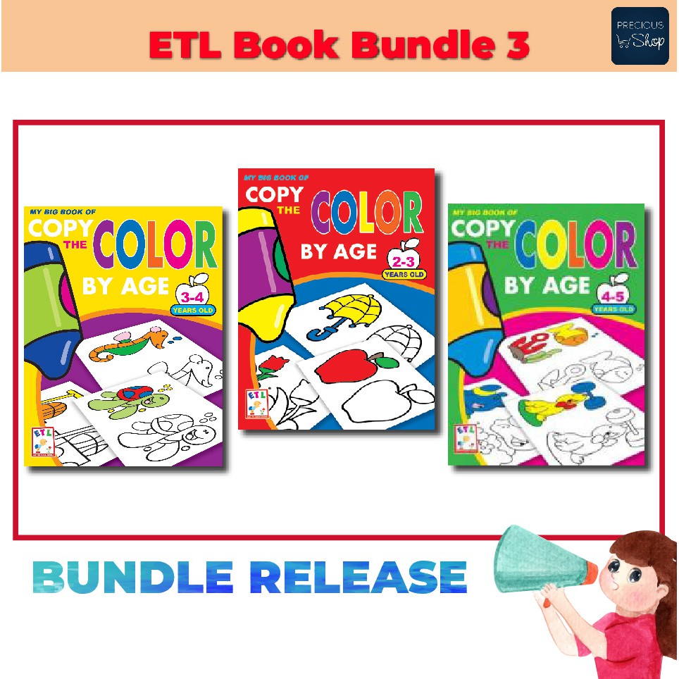 Copy The Color By Age Bundle (3 Books) | Shopee Singapore