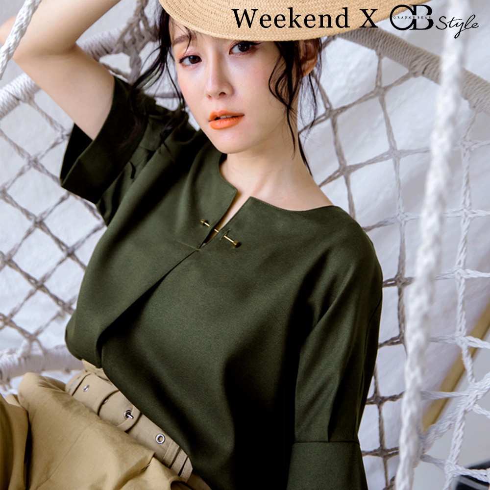 Weekend X Ob Design Casual Work Basic Women Clothes Short Sleeve Blouse ...