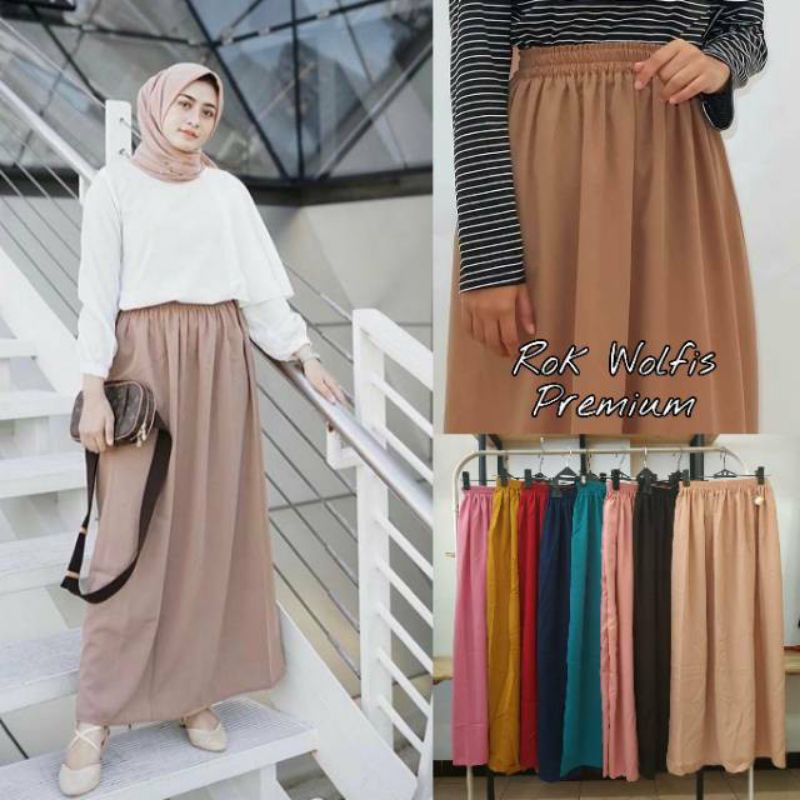 Premium Plain Long Pleated Skirt maxi Skirt Premium Pleated Skirt Ori ...