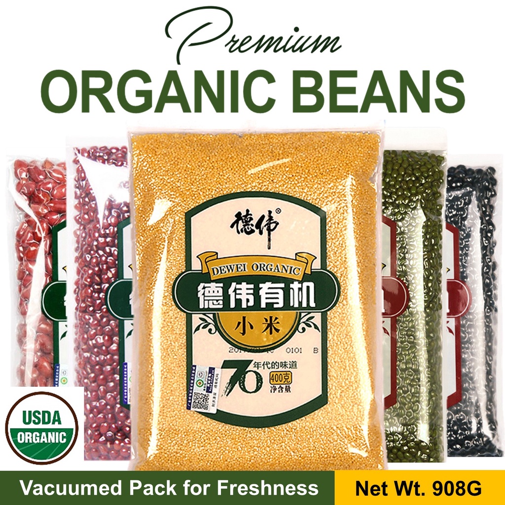 (3 GET 10% OFF) USDA Organic Beans (Millet / Red Bean / Green Bean / Black Bean / Peanut ...