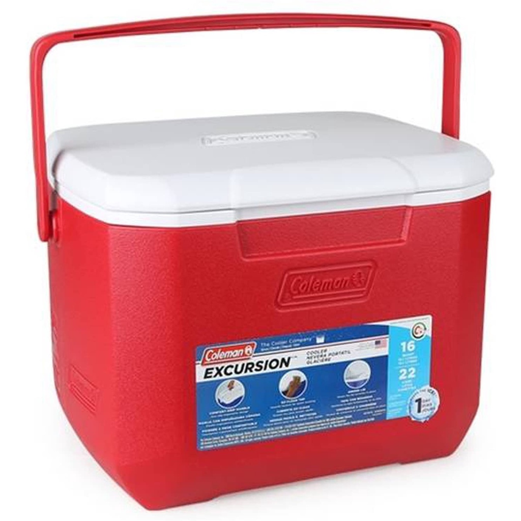 Coleman 16Qt Excursion Hard Cooler (Red) | Shopee Singapore