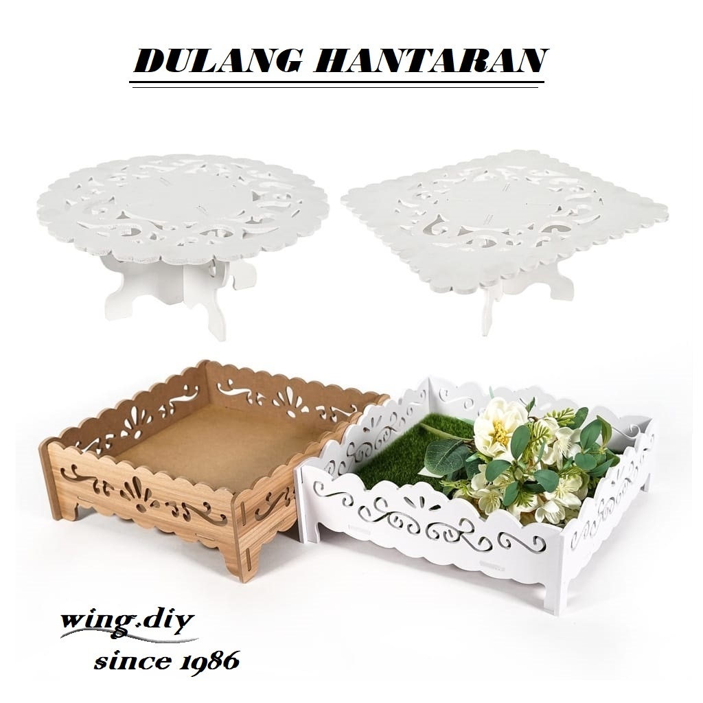 WOODEN TRAY / DULANG HANTARAN PERKAHWINAN / TRAY HANTARAN PLASTIK ...