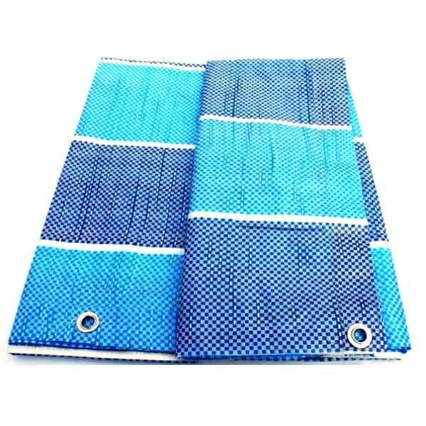 Heavy Duty Blue PE Tarpaulin Canvas Ground Sheet Waterproof Cover Camping Groundsheet Many Sizes ...