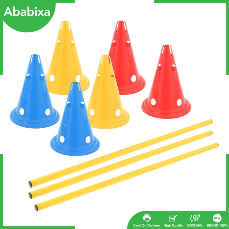 [Ababixa] Hurdle Cones Course Hurdle Jump Hoop Pole Exercise Cones with ...