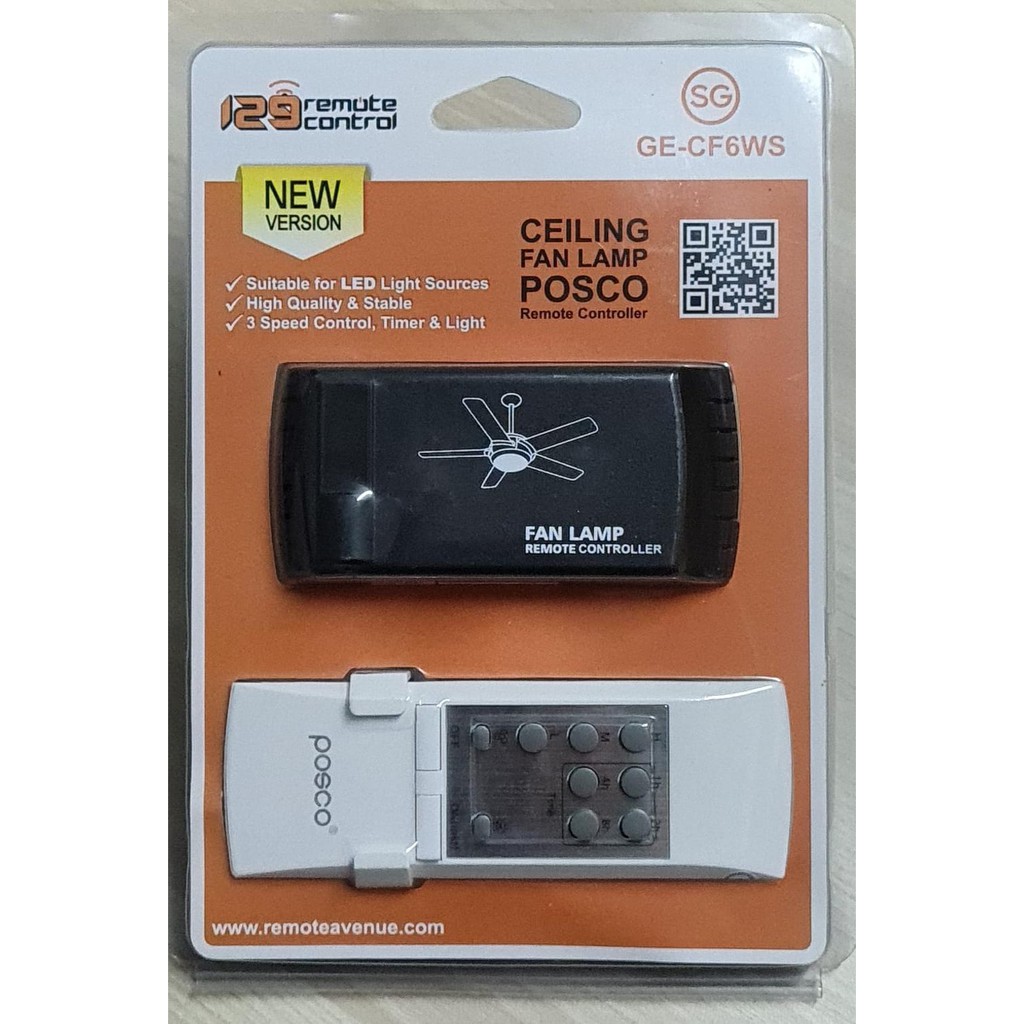 (New Version) Genuine SG Authentic New Posco Peak Ceiling Fan Remote ...
