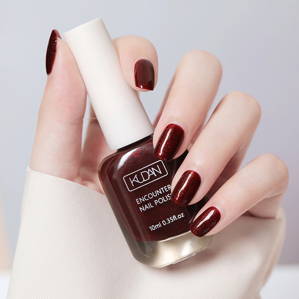 Kudan Water-based Nail Polish No-bake Long-lasting Quick Dry Tearable ...