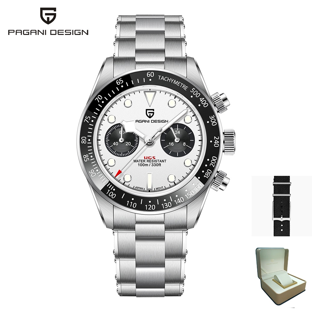 PAGANI DESIGN Original BB Panda Chronograph Men's Watches Japan Quartz ...