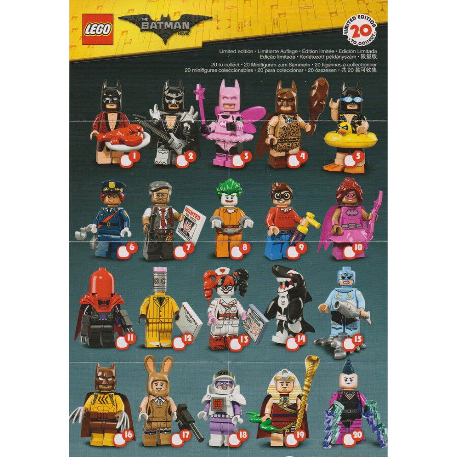 LEGO 71017 The Batman Movie Series Minifigures | Shopee Singapore
