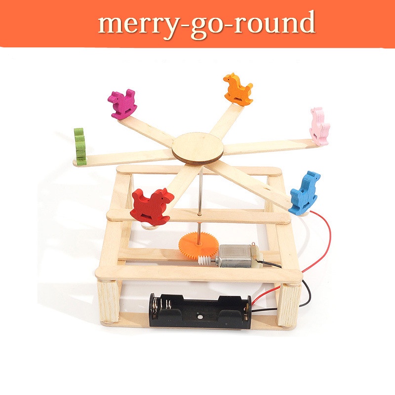Science Making DIY Carousel Children Science Experiment Kit Educational ...