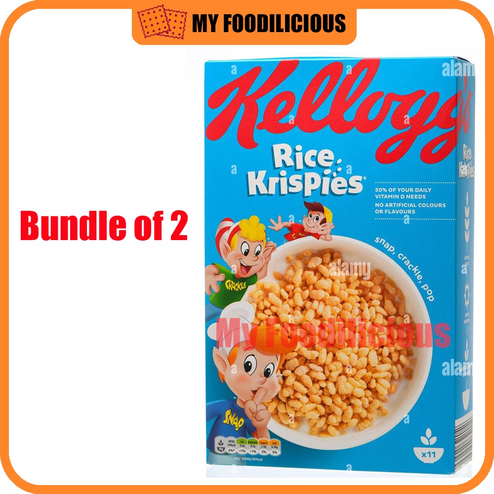 Kellogg's Rice Krispies Toasted Rice Cereal/Multigrain Shapes/Blueberry ...