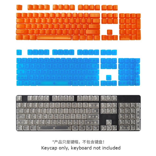 Clear Transparent ABS Keycap OEM Profile for mechanical keyboard Cherry ...