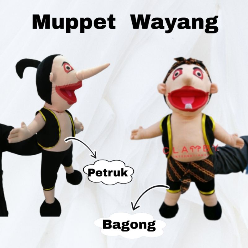 HAND PUPPET CHARACTER BAGONG AND PETRUK| MOVING MOUTH HAND PUPPET ...