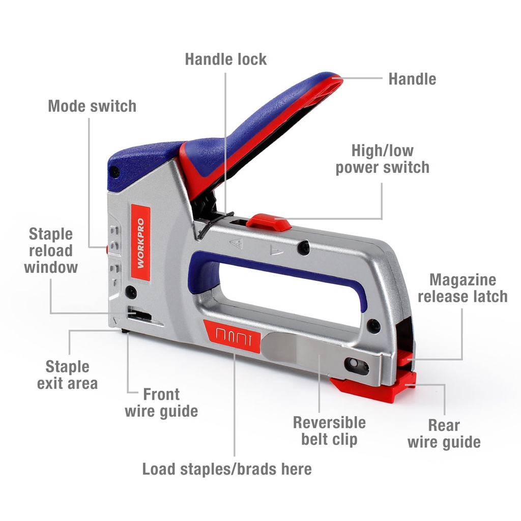 Workpro 4 In 1 Max Shoot Max Shoot Wood Shot Max Stapler Stapler ...