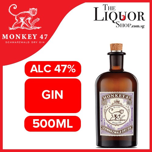 Monkey 47 Gin ABV 47% 500ml | Shopee Singapore