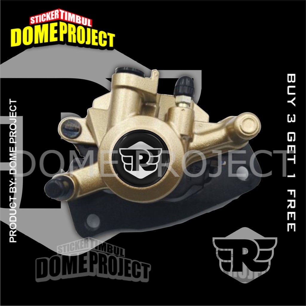 Motorcycle Sticker EMBLEM 3D LOGO ROYAL ENFIELD Brake Caliper ...