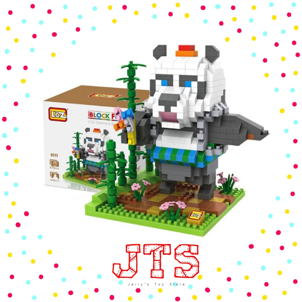 JTS LOZ Little Panda 9717 Kung Fu Panda Friends Building Diamond Blocks ...