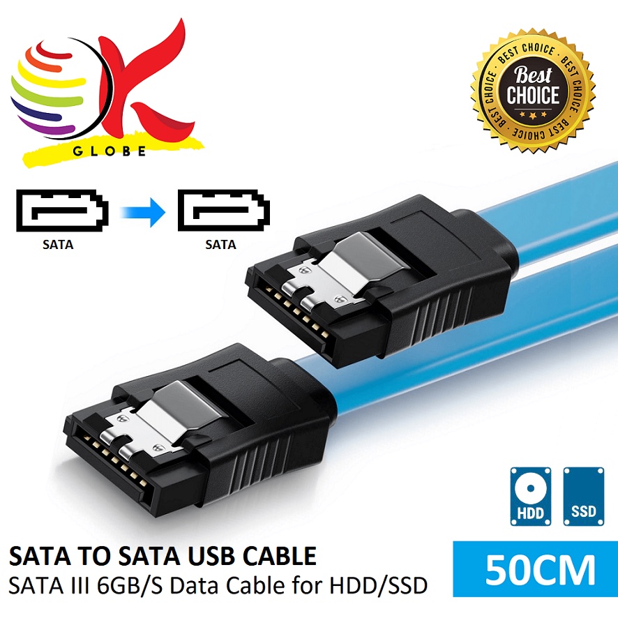 SATA TO SATA 3 SATA III 6GB/S 50CM DATA CABLE / SATA (M) TO 2 SATA (F ...