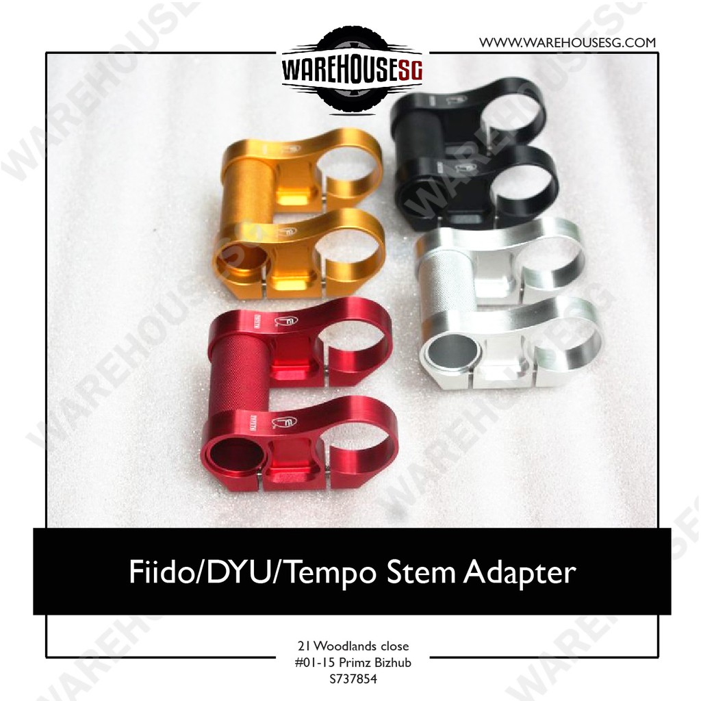Fiido/DYU/Tempo Stem Adapter 25.4 -31.8mm #0114JB5&3,JA3 | Shopee Singapore