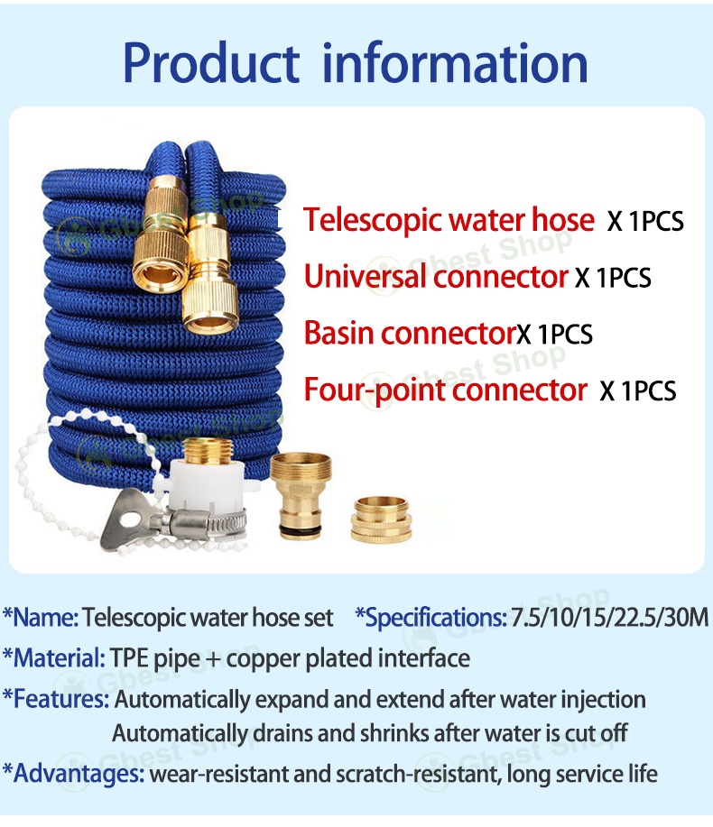 Hose Pipe High Pressure Garden Irrigation Watering System Car Wash ...