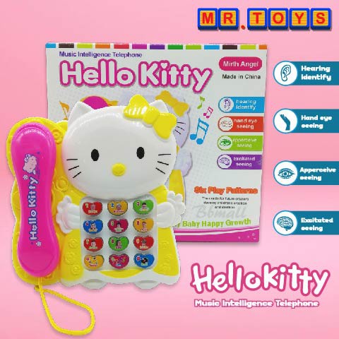 Hello Kitty Baby Phone With Music Intelligence Telephone Toys For 3 ...