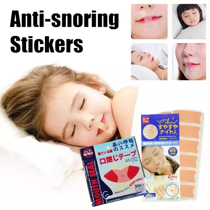 【SG SELLER】30/36 Pcs Mouth Tape Night Anti Snoring Stickers Sleep ...