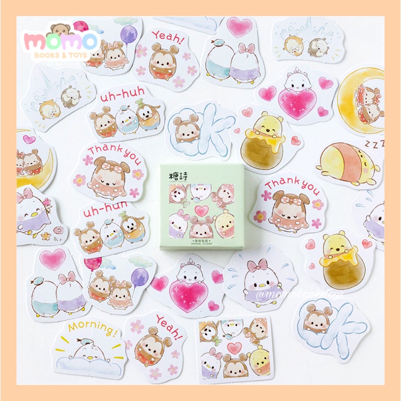 HP [MOMO] Contents 45 Pcs Disney Tsum Tsum Sticker Aesthetic | Deco ...