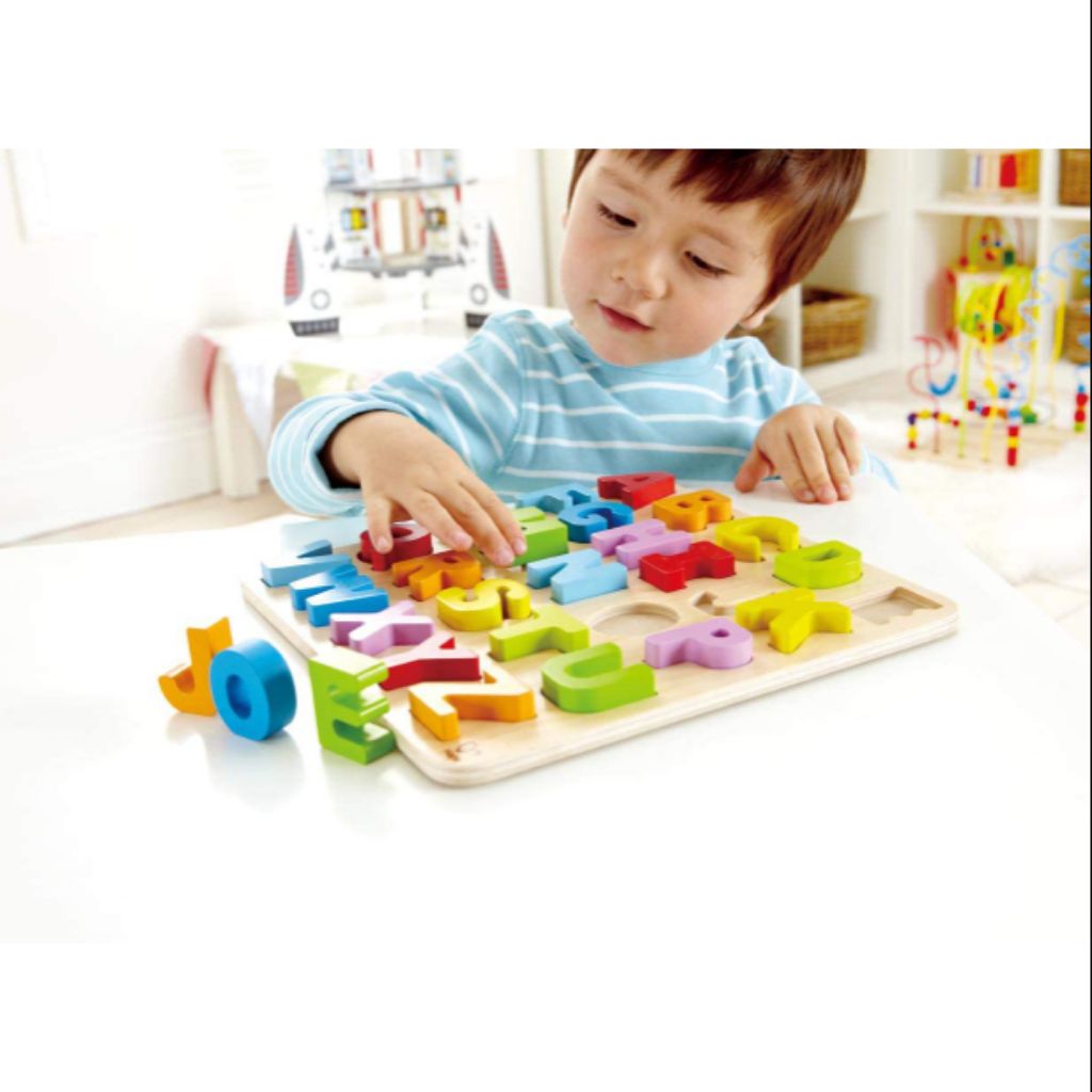 *Ready Stock* Hape Alphabet Stand Up Kid's Wooden Learning Puzzle ...
