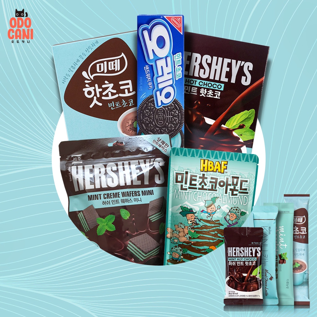 [Mint Choco] Korean Snack Mint Chocolate Collection ( Hot Choco ...
