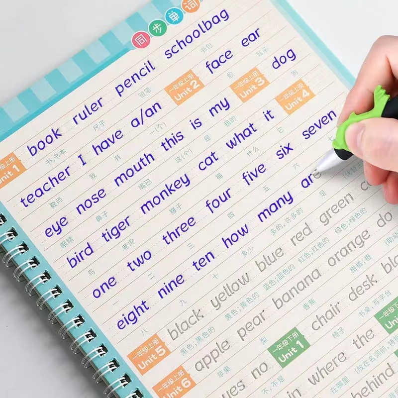 【3 Books】English Calligraphy Book Children English Alphabet Word ...