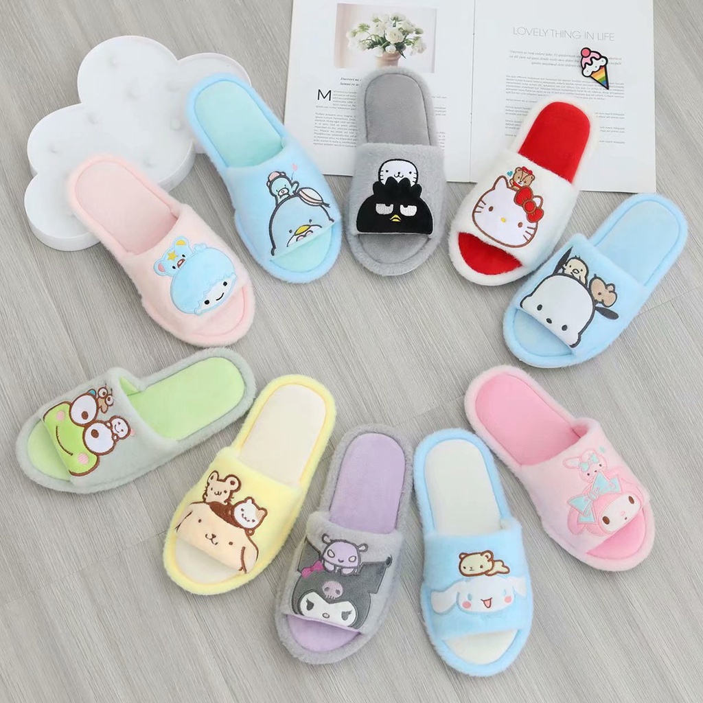 Bedroom Slippers ! Embroidery 12 Designs To Choose From | Shopee Singapore